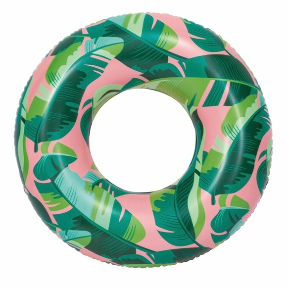 summer fun | Swim | Pink Tropical Pool Float Inflatable Pool Tube Lake ...